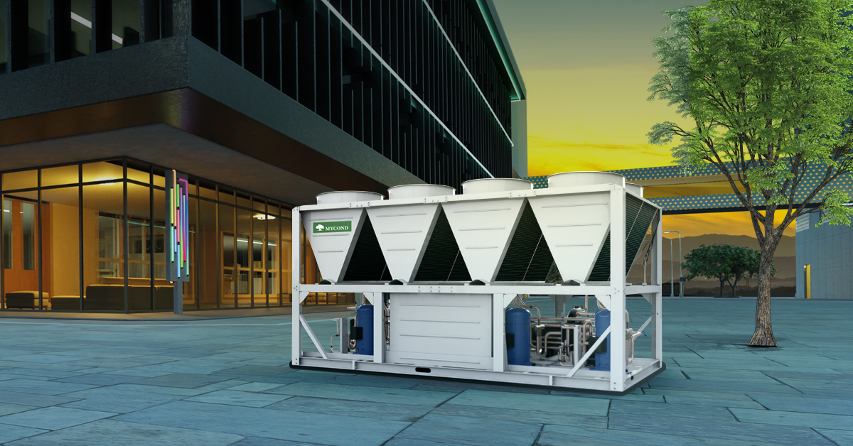 Industrial facility with Mycond Modular heat pump STANDARD MCU | Myсond ...